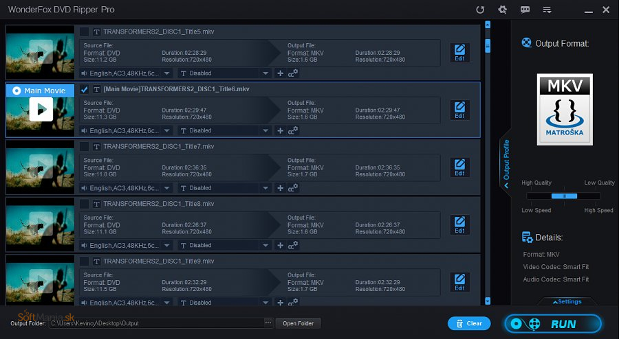 WonderFox DVD Ripper Pro - softmania.sk